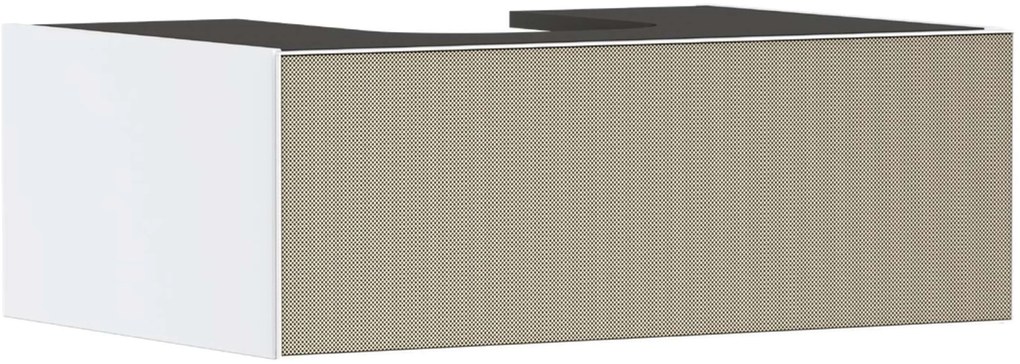 Hansgrohe Xevolos E - Umyvadlová skříňka, 28x78x55 cm, 1 zásuvka, matná bílá/strukturovaný bronz 54310390