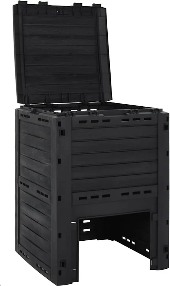 Zahradní kompostér černý 280 l polypropylen 152202