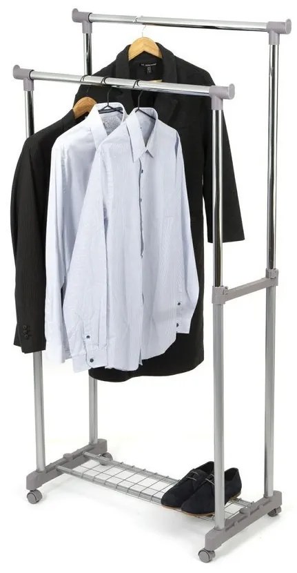 Stojan na šaty Compactor Stender Alex, šedá