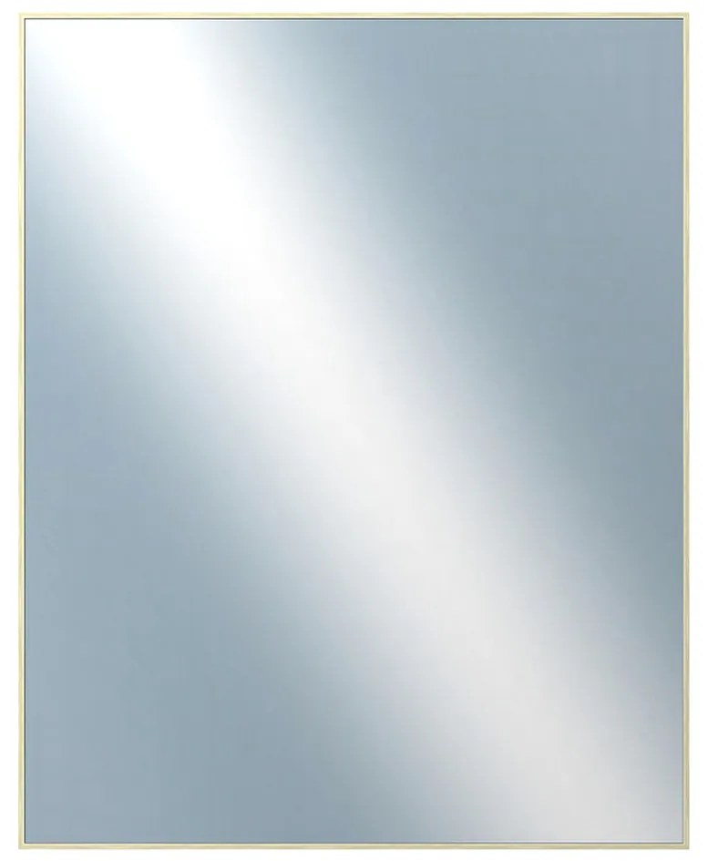 DANTIK - Zarámované zrcadlo - rozměr s rámem cca 80x100 cm z lišty Hliník zlatá lesklá | P01-001 (7001001)