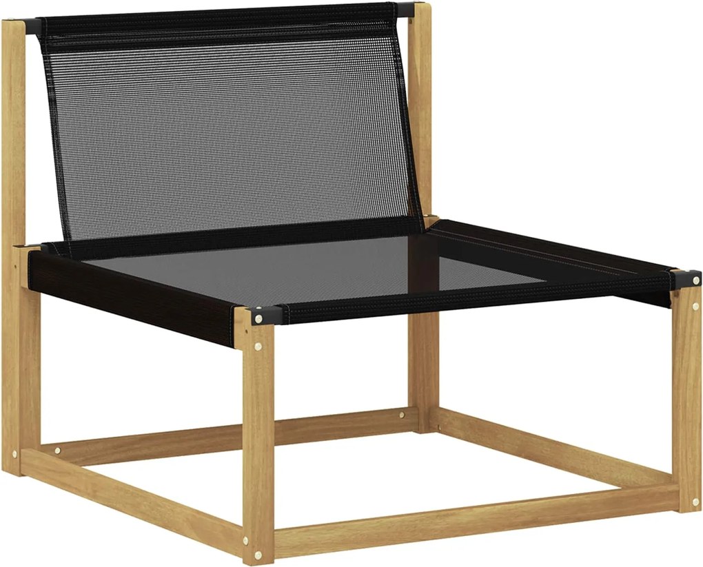 Venkovní pohovková souprava 5 ks Bílá a černá 3388662