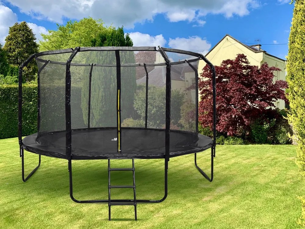 Zahradní trampolína SKY FLYER RING 2v1 430 cm BLACK