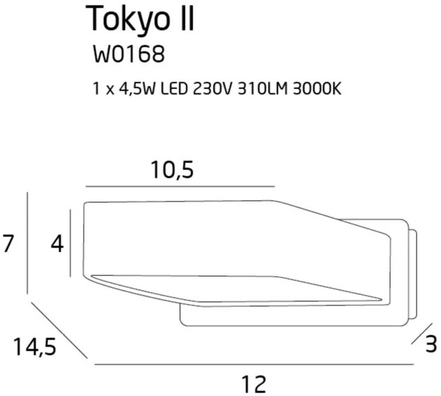 LED světlo MAXlight TOKYO W0168