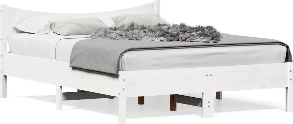 vidaXL Rám postele 140 x 200 cm masivní borovice [844725] Barva: Přírodní