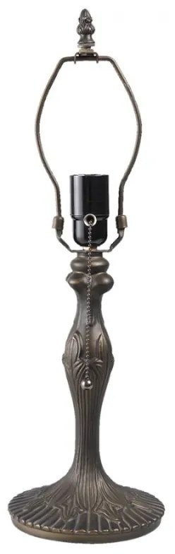 Základna ke stolní lampě Tiffany hnědá – 15x42 cm