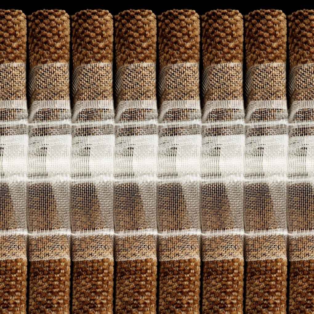 ZATEMŇOVACÍ ZÁVĚS NA PÁSCE NESKA 140X270 CM MEDOVÝ