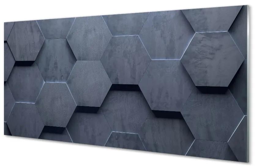 Obraz na skle Kámen betonové záplaty 125x50 cm