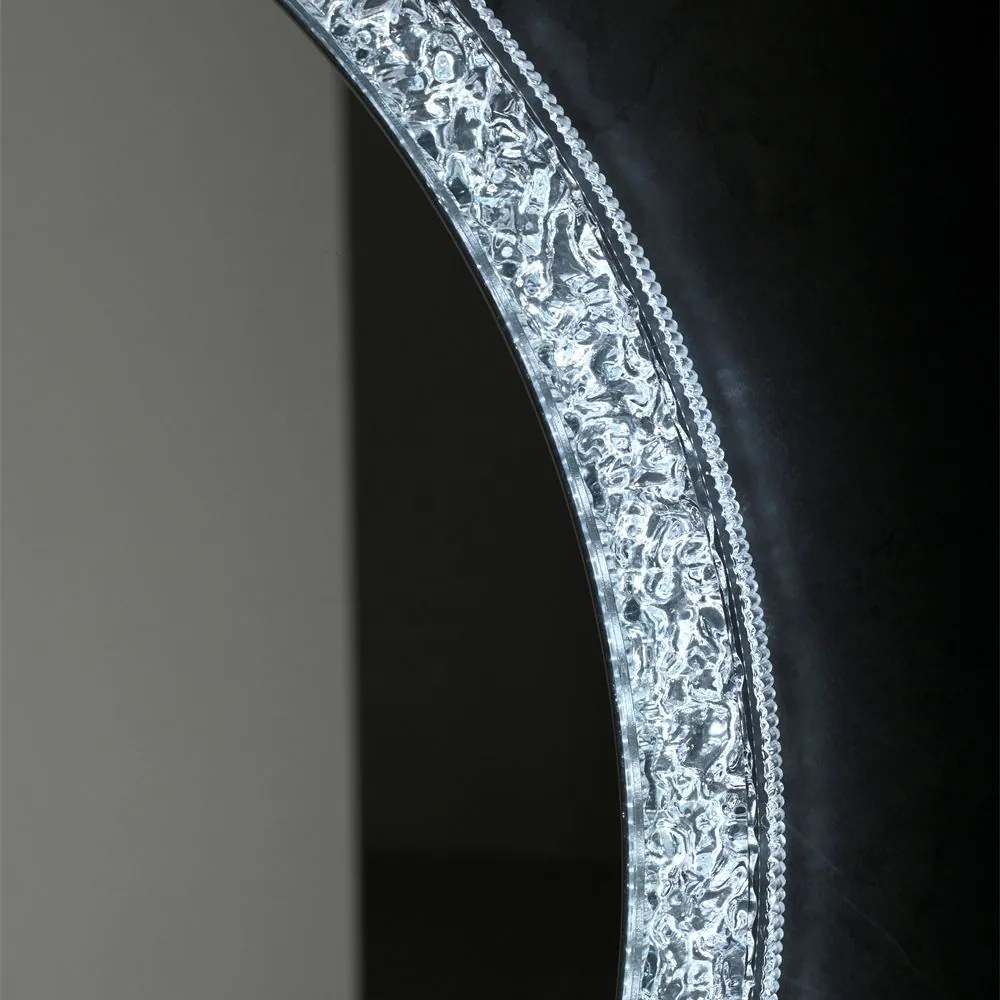 Tutumi Rea, kulaté LED zrcadlo 60cm, bílý rám, BL806, HOM-06912