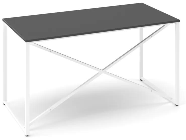 Stůl ProX 138 x 67 cm, grafit / bílá