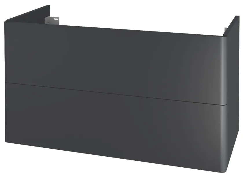 Mereo Mereo, Aira, koupelnová skříňka 101 cm, bílá, dub, šedá, CN432S