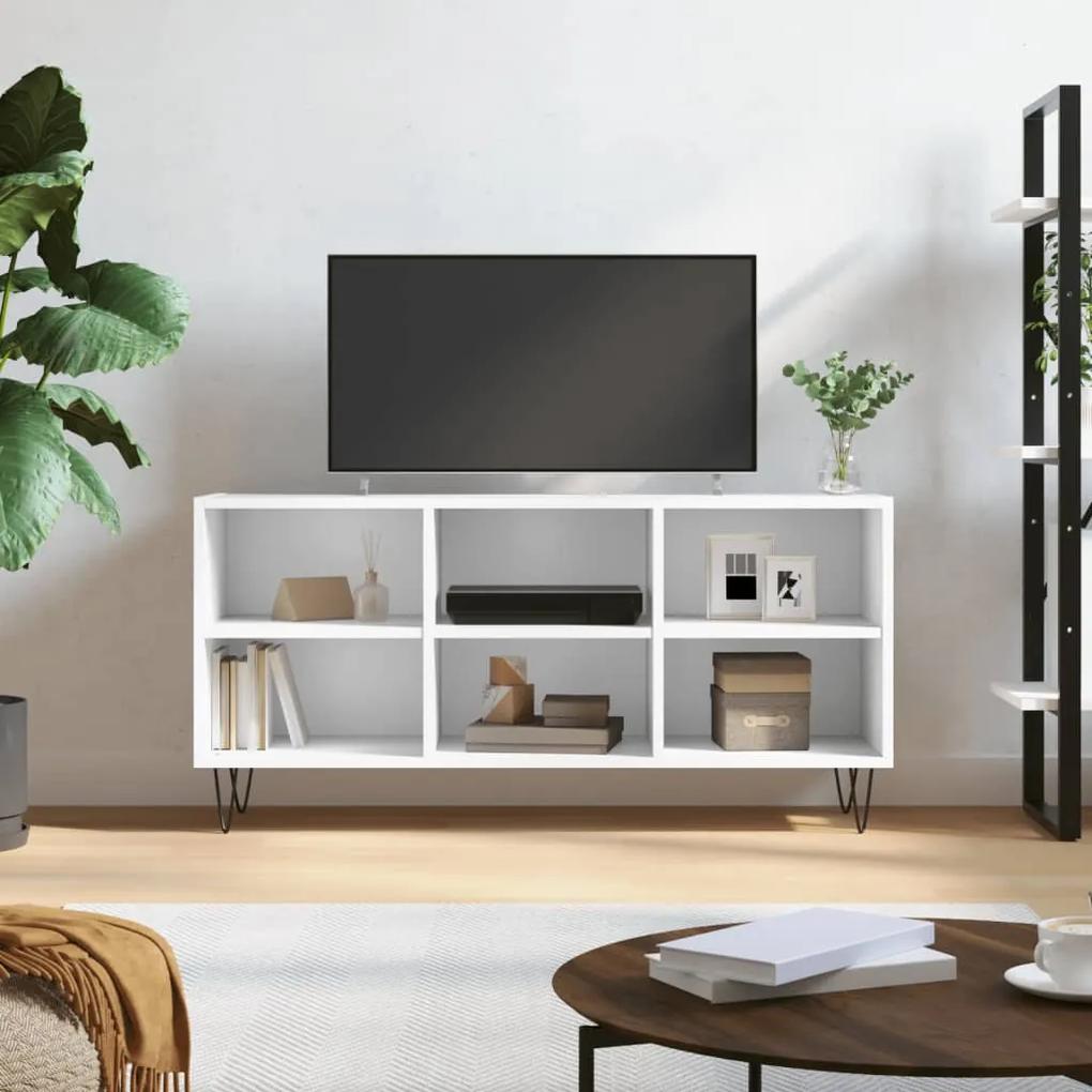 TV skříňka bílá 103,5 x 30 x 50 cm kompozitní dřevo - Default Title