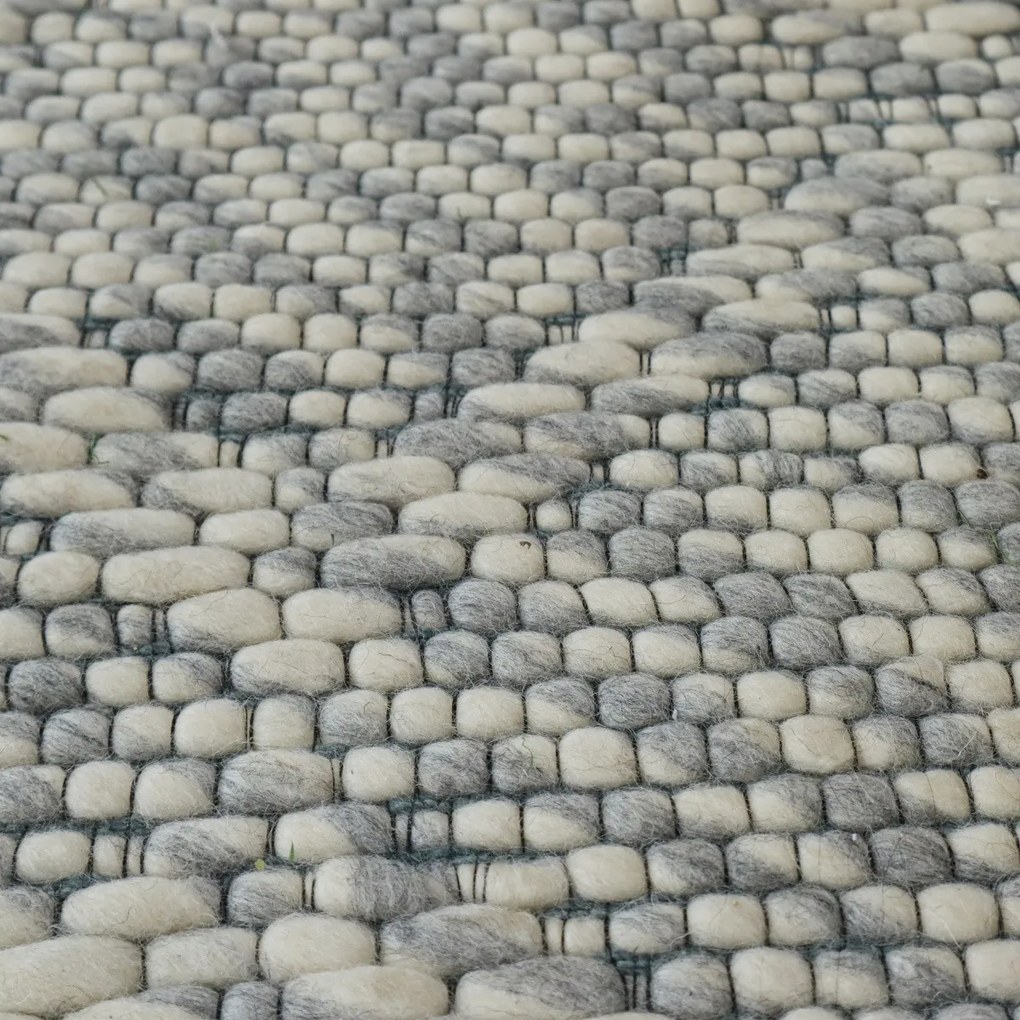 Asra, Kusový ručně tkaný koberec Woolen 4 Grey, 150x240, šedá, ložnice
