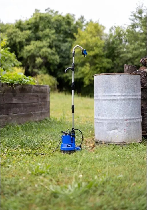 Ponorné plastové čerpadlo do sudu, 400 W, s plovákem - GEKO