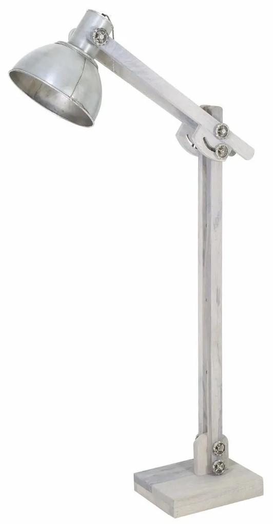 Stojací lampa EDWARD stříbrná - 84*16*125 cm