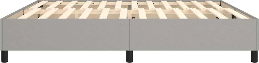 Rám postele s boxspringem světle šedý 200 x 200 cm textil 3120886