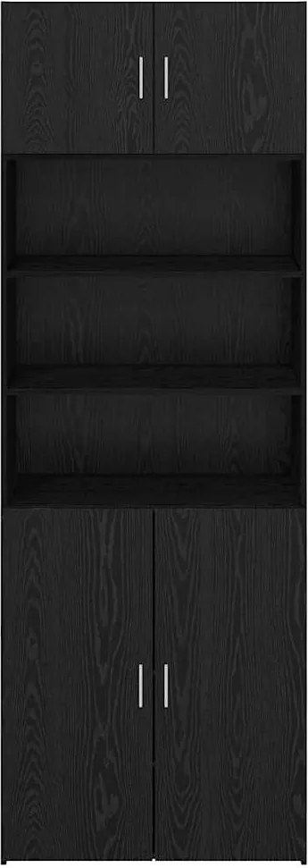 Úložná skříňka Černý dub 80 x 42,5 x 225 cm Kompozitní dřevo 3402820