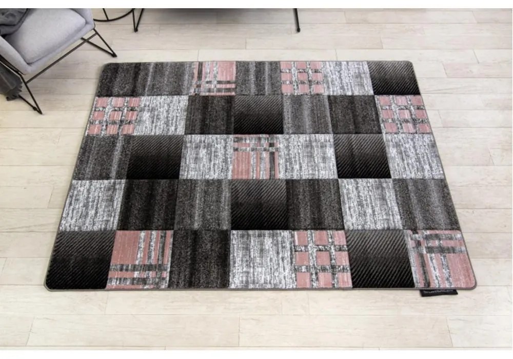 Kusový koberec Siena šedorůžový 140x190cm