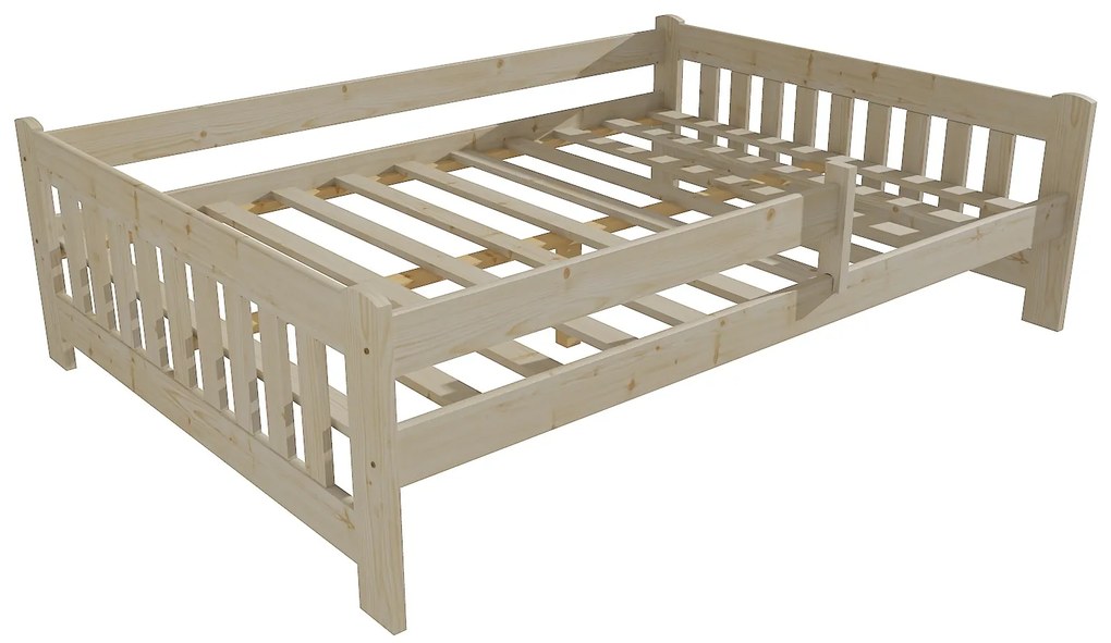 Vomaks Dětská postel DP 022 XL se zábranou Rozměr: 160 x 200 cm, Barva: barva bílá