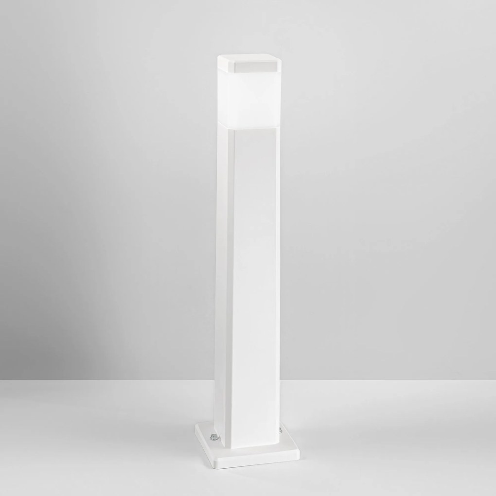 FAN I-FOCUS-Q-P-BCO Sloupkové svítidlo Paletto, hranaté, polykarbonátové, bílé, 1 x GU10, 17.5 x 17.5 x 77.5 cm - FANEUROPE