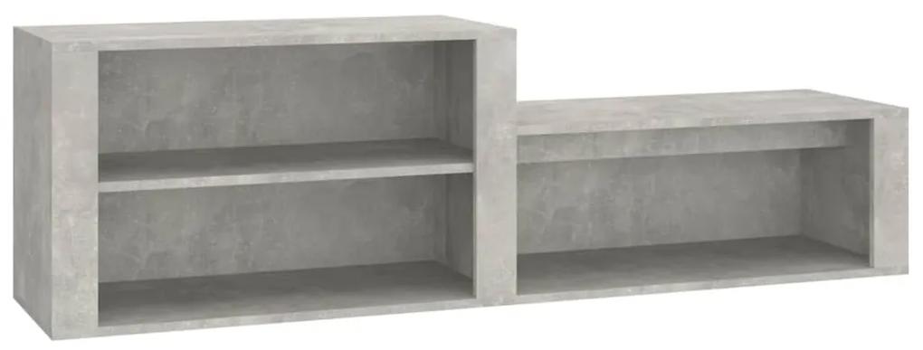 vidaXL Botník betonově šedý 150 x 35 x 45 cm kompozitní dřevo