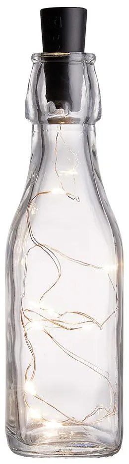 BOTTLE LIGHT LED Zátka na láhev světlo teplé - bílá