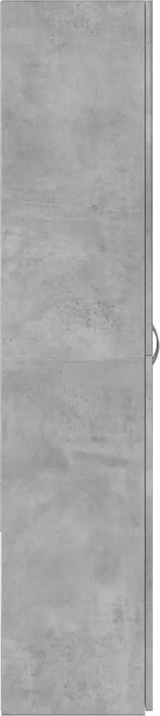 Kartotéka betonově šedá 60 x 32 x 153 cm kompozitní dřevo 3276647