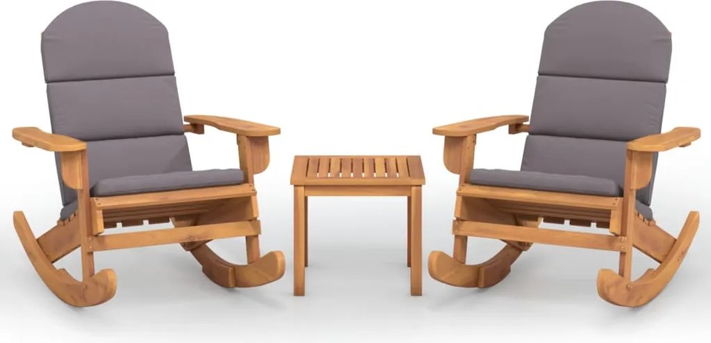 3dílná sada zahradního nábytku Adirondack masivní akácie 3152129