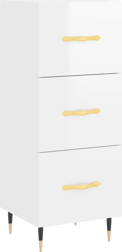 vidaXL Skříň highboard 34,5 x 34 x 180 cm kompozitní dřevo [3189679] Barva: hnědý dub