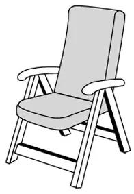 Set 6 ks – polstry na židli a křeslo se zipem - LIVING 2097 vysoký