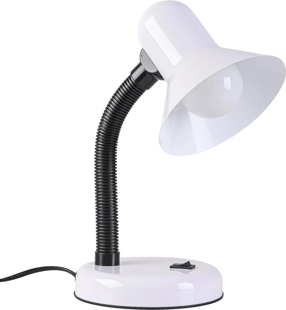 Stolní lampa Mentor, 1x bílé stínítko, w
