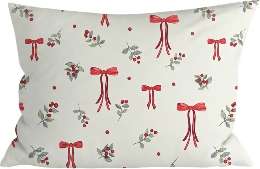 Bavlněný povlak na polštář HOLLY BOWS 50x70 cm, barevný