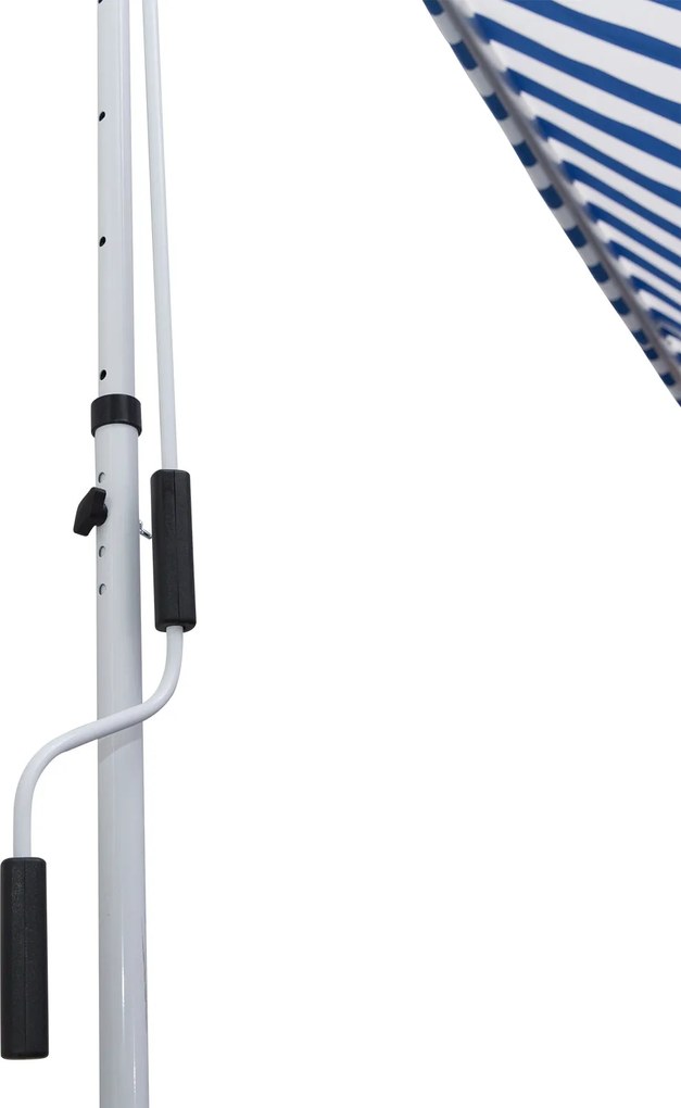 Clamové markýzy Outsunny s ručním křivkou, výškově nastavitelné kloubové rameno, odolné proti špíně, weather-resistant balkonové markýzy, 150 cm širo…
