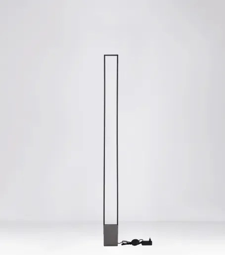 Moderní stojací lampa Lithos Černá