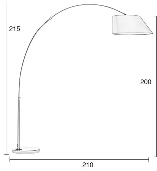 Černá stojací lampa Zuiver Arc