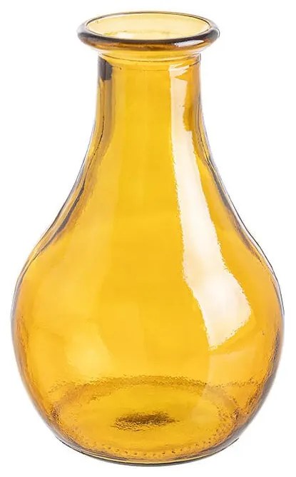 Váza juliana skleněná žlutá MUZZA