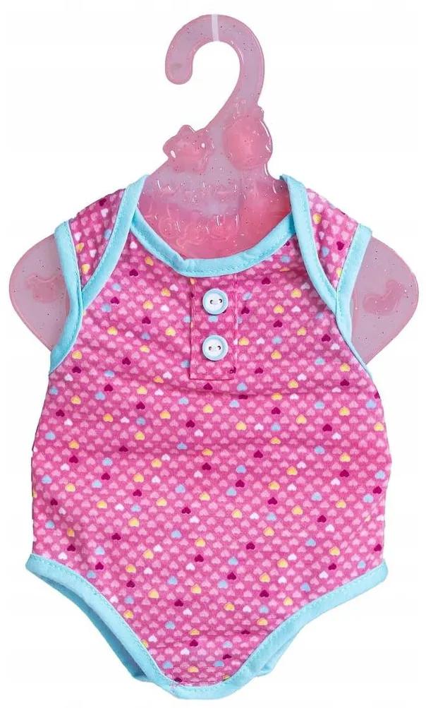 MADE Oblečení pro panenky 42 cm Růžová medvídci