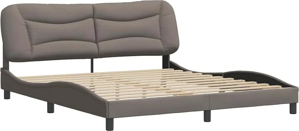Rám postele bez matrace Hvar taupe 180 x 200 cm textil 3207790