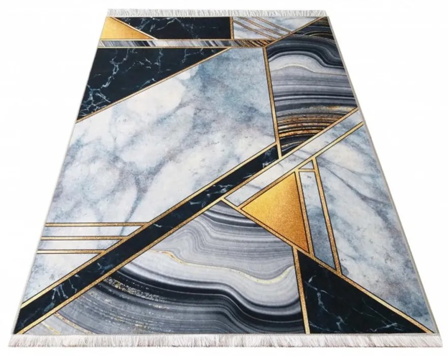 Kusový koberec Abstrakce šedý, Velikosti 60x100cm