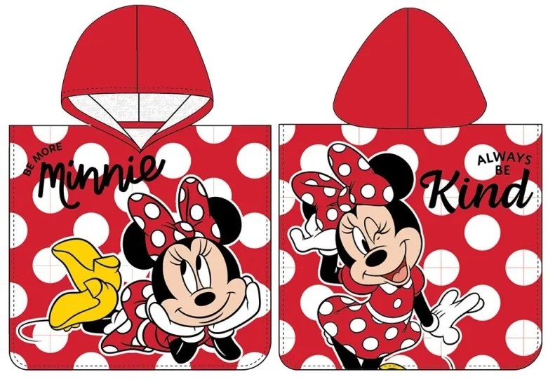 Carbotex dětské pončo Roztomilá Minnie 50x115 cm