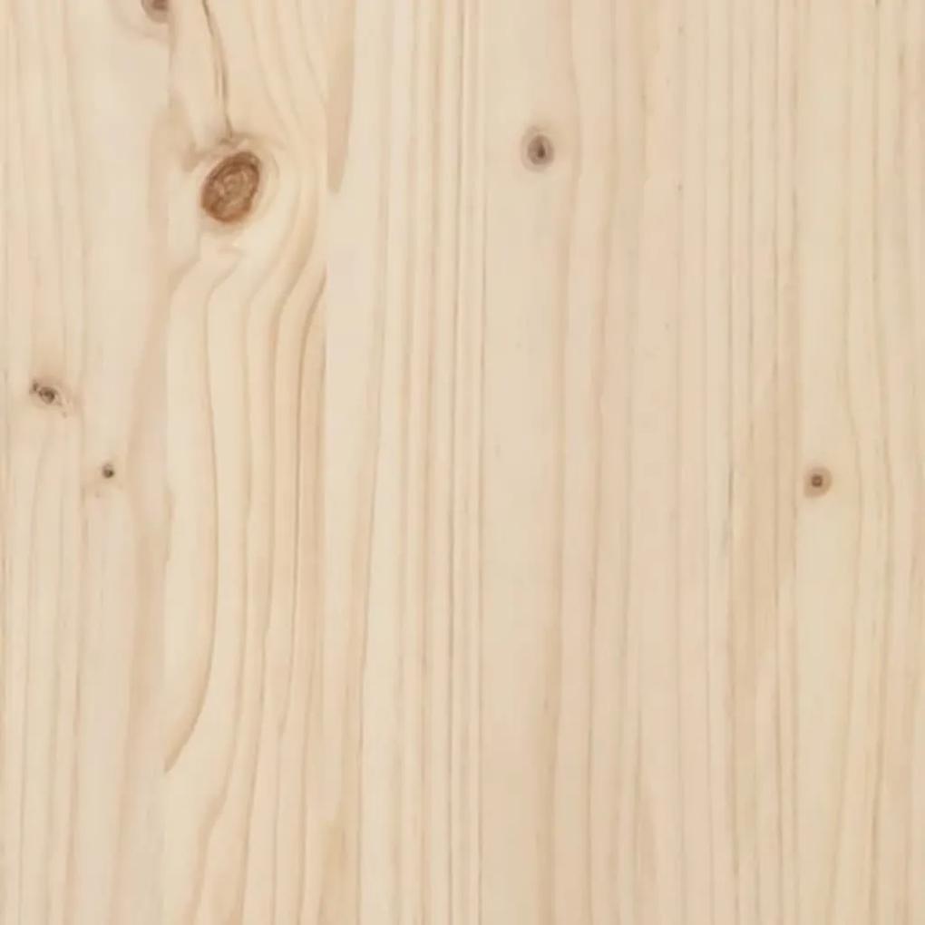 Rám postele masivní dřevo 140 x 190 cm - Default Title