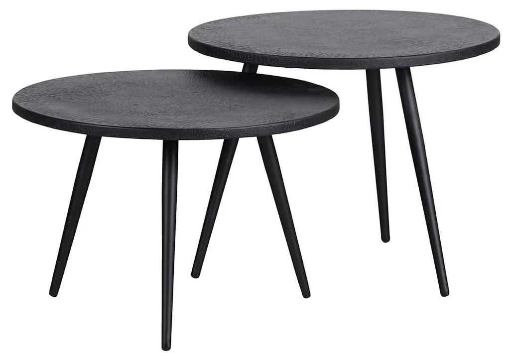 WOOOD Dřevěný stolek Suze sada 2 ks 42 × 53 × 53, 36 × 53 × 53 cm