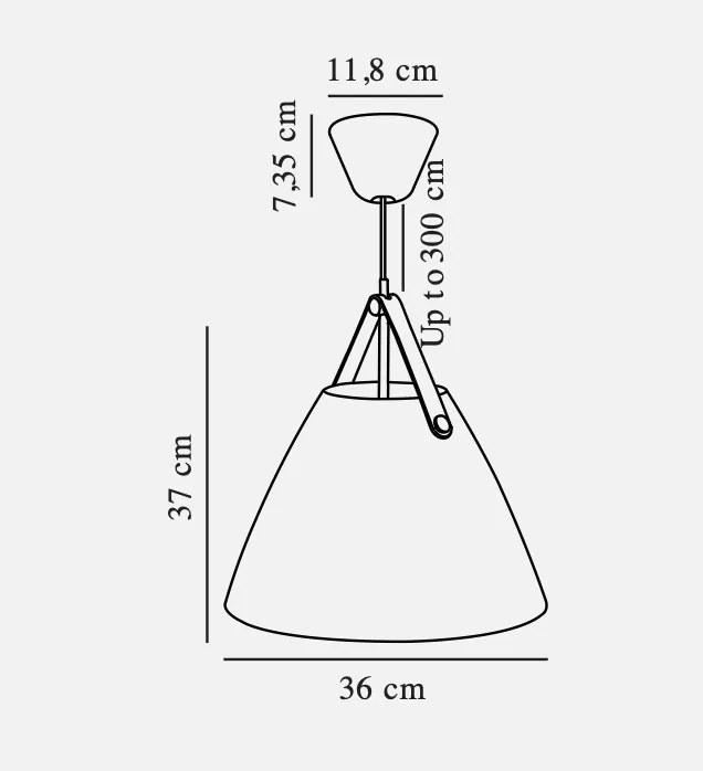 Nordlux Závěsné svítidlo Strap 36 Barva: Černá