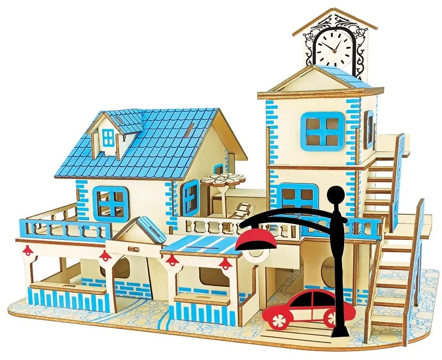 Woodcraft construction kit Woodcraft Dřevěné 3D puzzle Přímořská destinace