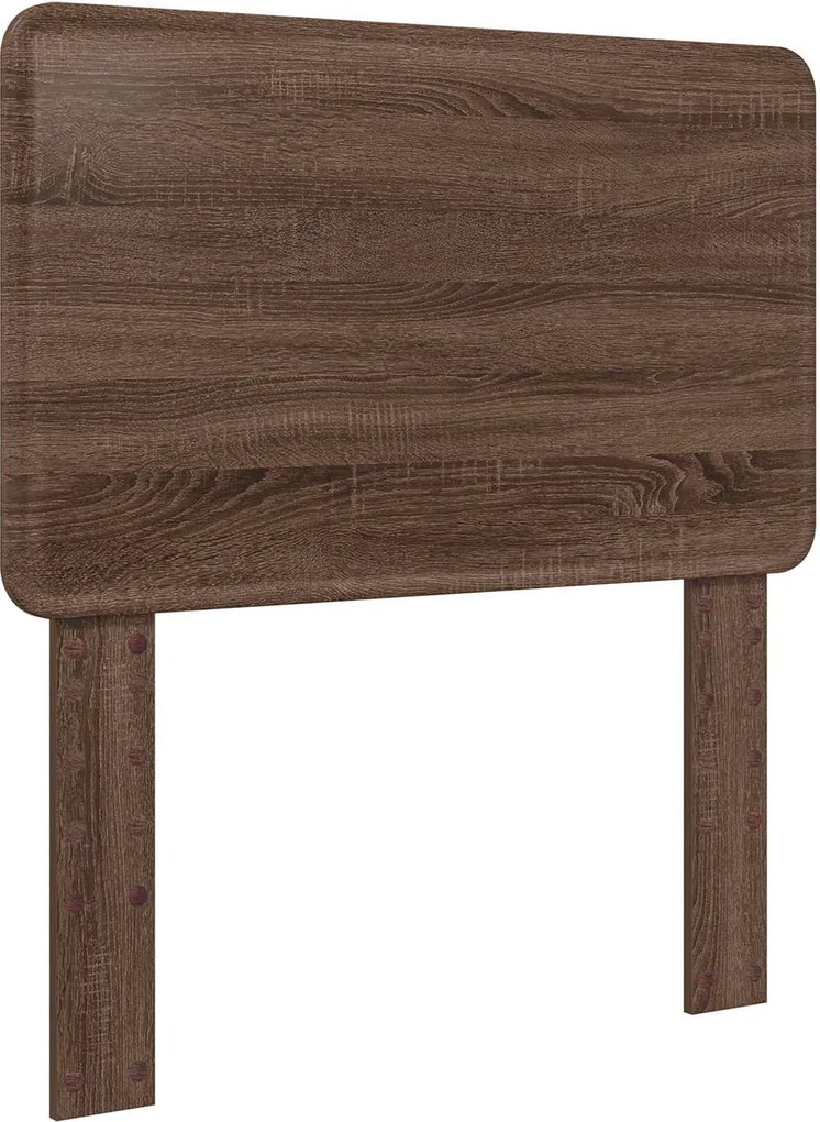 Rám postele se zásuvkou Hnědý dub 75 x 190 cm Kompozitní dřevo 3412852