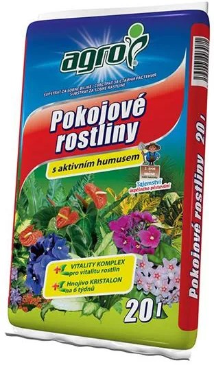 Substrát pro pokojové rostliny AGRO 20l