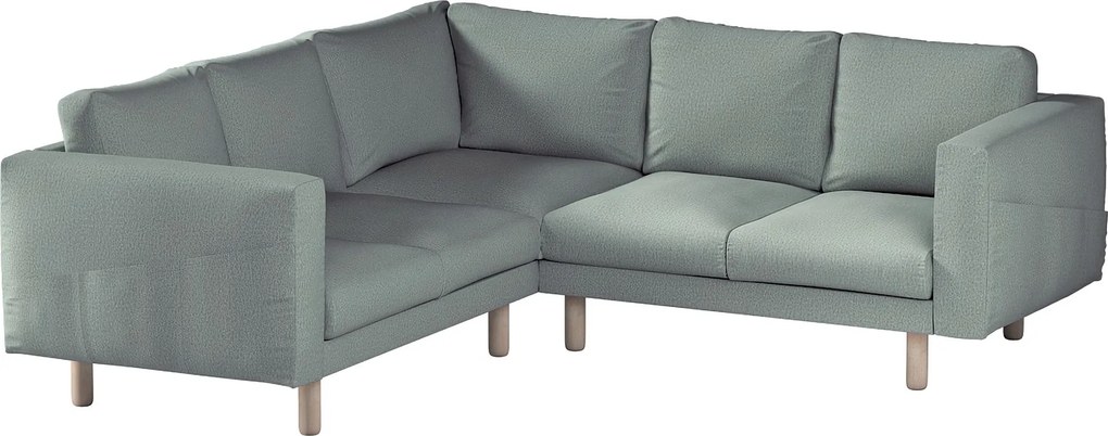Potah na pohovku IKEA Norsborg rohová 4-místná barva zelená látka pletený vzor