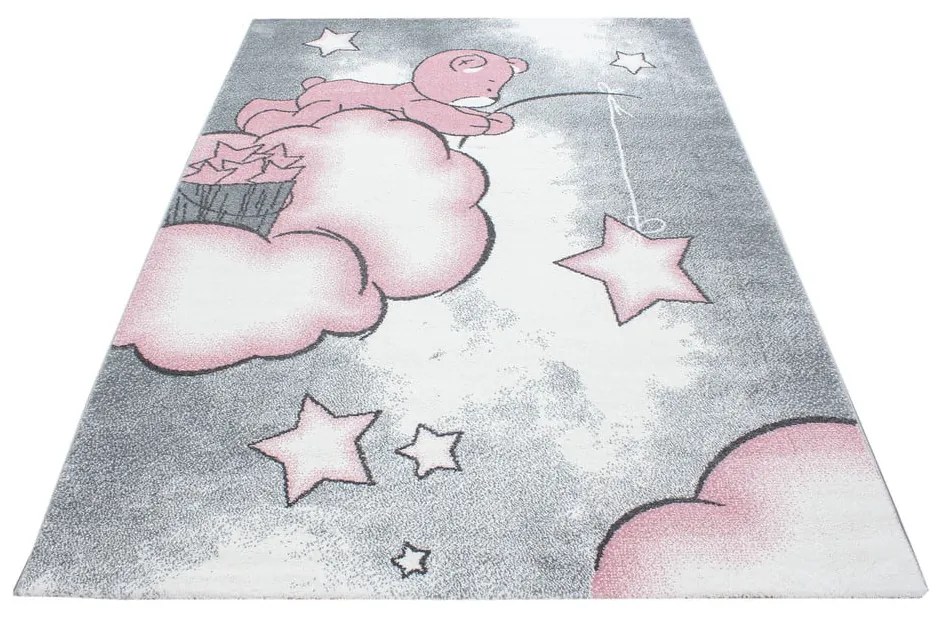 Růžovo-šedý dětský koberec 140x200 cm Kids – Ayyildiz Carpets