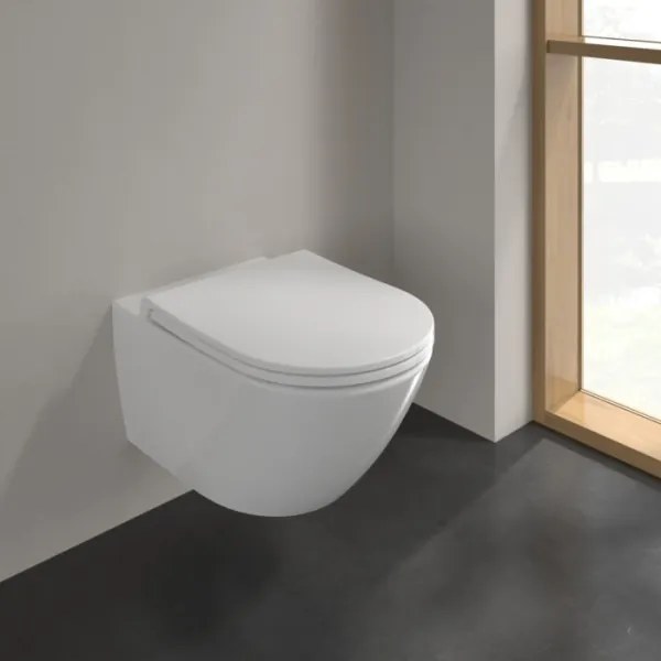 Villeroy & Boch 4670T9R1 - Záv WC s prkénkem SoftClose SUBWAY keramika/bílá