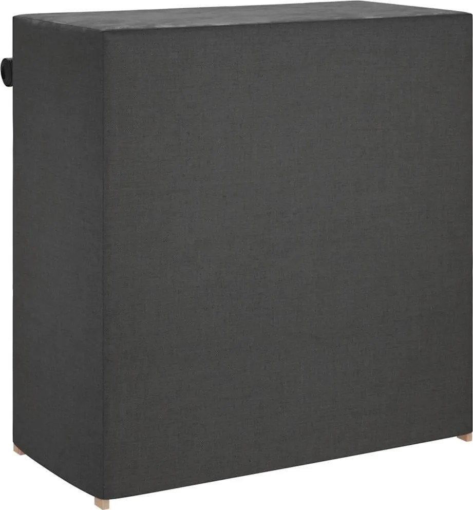 Botník s potahem šedý 79 x 40 x 80 cm textil 248195