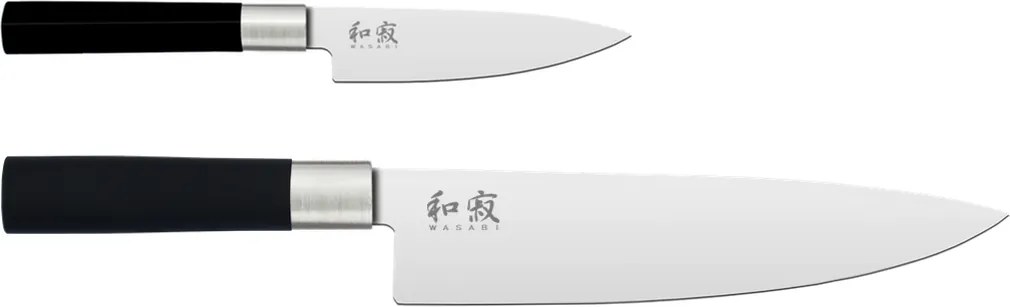 Set nožů 2 ks Chef Wasabi Black, Kai